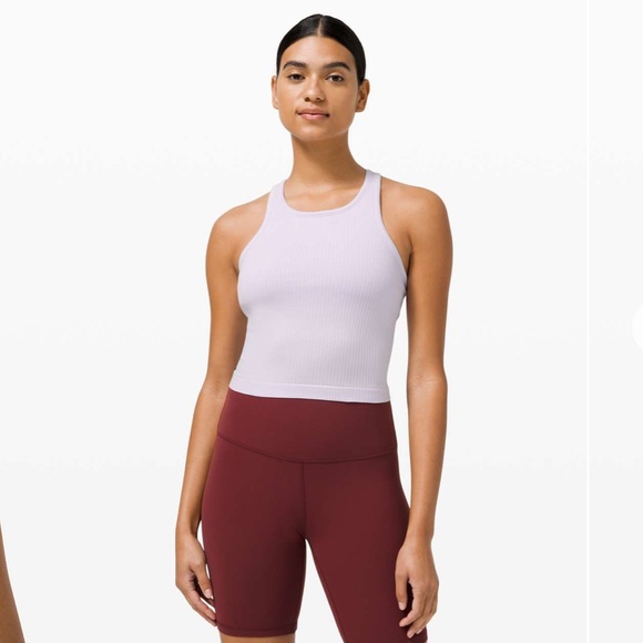 lululemon athletica | Tops | Lululemon Ebb To Street Racerback Crop ...